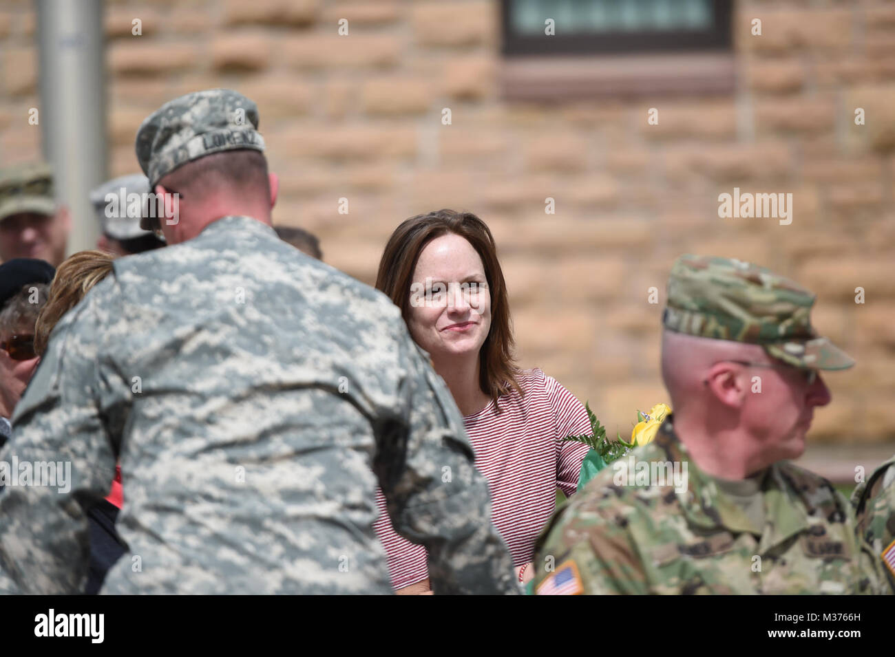 Lt. Col. Joe Huss received the Training Center Command colors from Brig ...