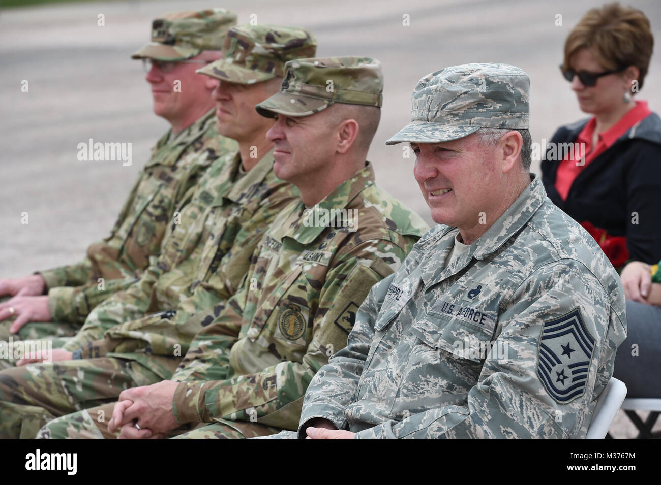 Lt. Col. Joe Huss received the Training Center Command colors from Brig ...
