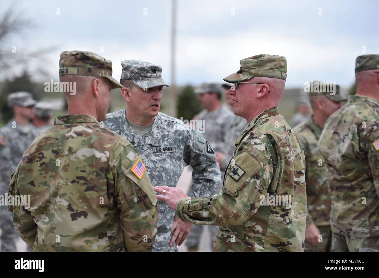 Lt. Col. Joe Huss received the Training Center Command colors from Brig ...