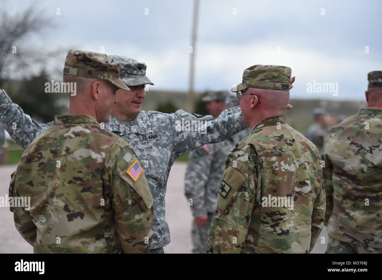 Lt. Col. Joe Huss received the Training Center Command colors from Brig ...