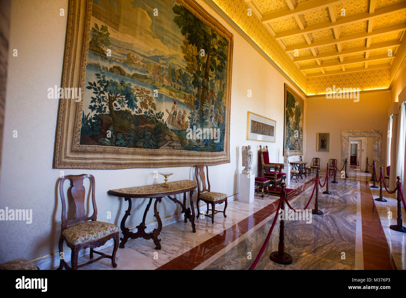 Europe, Italy, Latium, Castel Gandolfo. Villa Barberini Stock Photo - Alamy