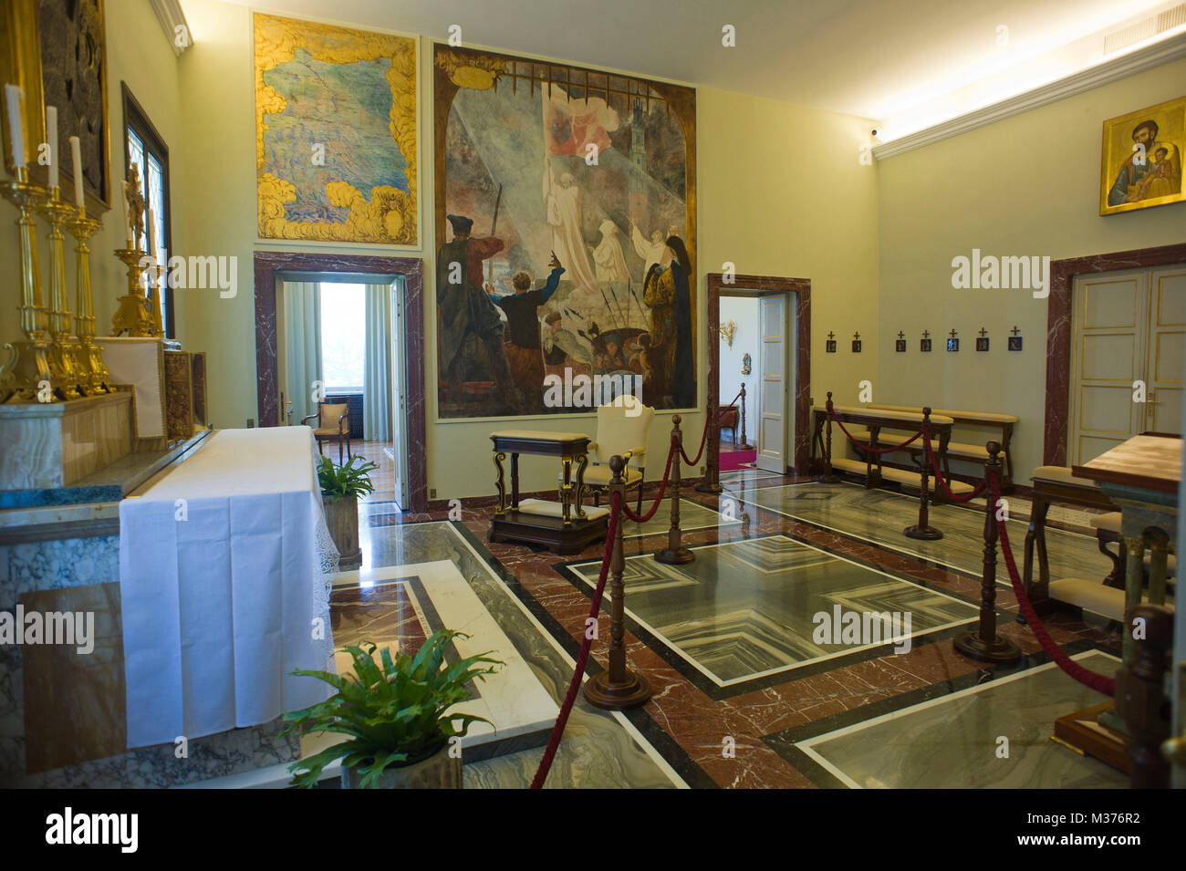 Europe, Italy, Latium, Castel Gandolfo. Villa Barberini Stock Photo - Alamy