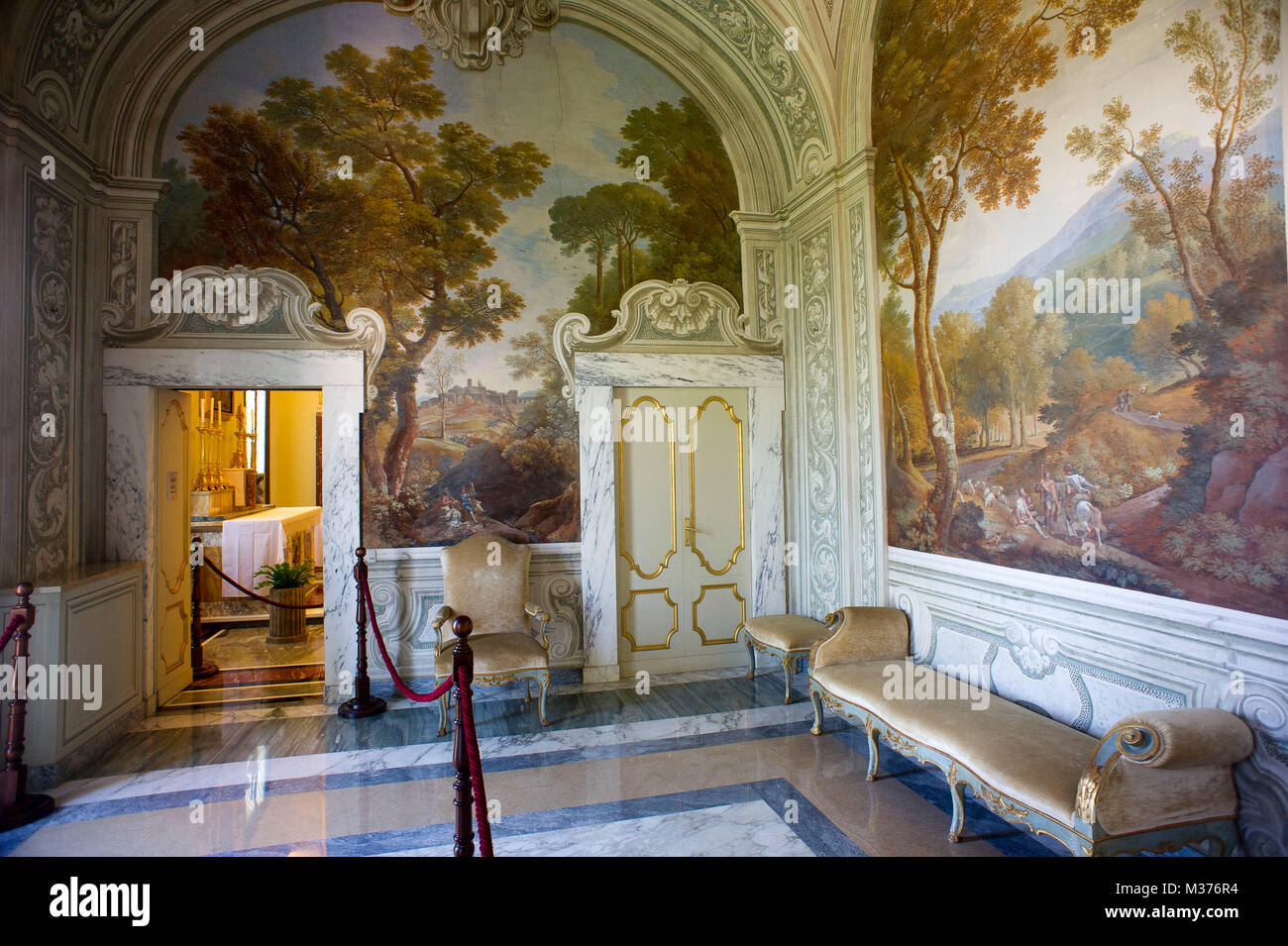 Europe, Italy, Latium, Castel Gandolfo. Villa Barberini Stock Photo - Alamy