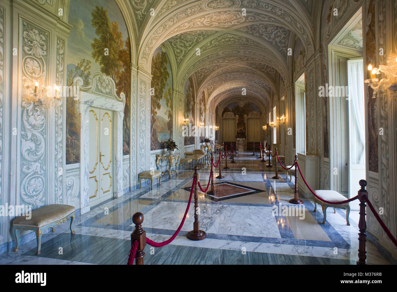 Europe, Italy, Latium, Castel Gandolfo. Villa Barberini Stock Photo - Alamy