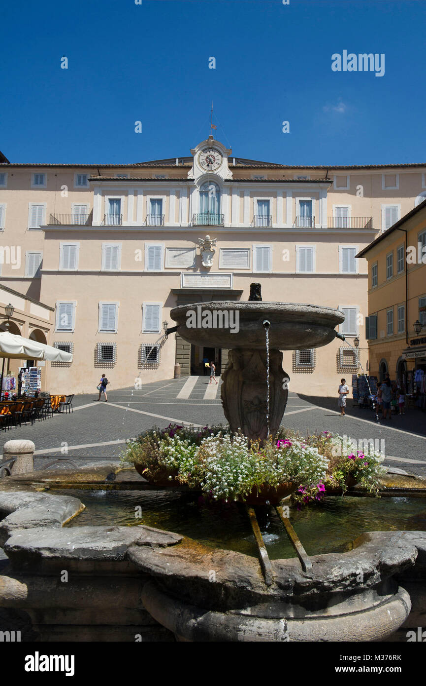 Europe, Italy, Latium, Castel Gandolfo. Villa Barberini Stock Photo - Alamy