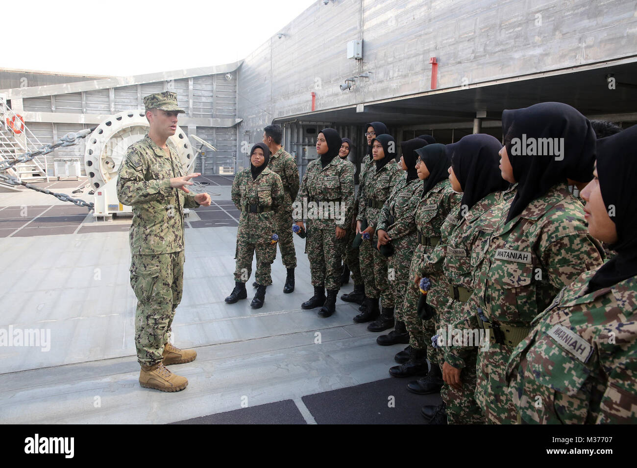 170416-N-IX266-001 KUCHING, Malaysia— U.S. Navy Lt. David Kelts ...