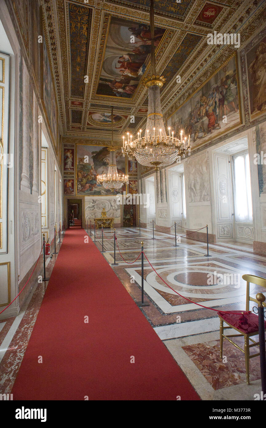 Europe, Italy, Latium, Rome, Rome, Palace of the Quirinale, built on ...