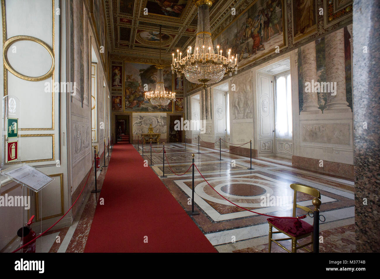 Europe, Italy, Latium, Rome, Rome, Palace of the Quirinale, built on ...