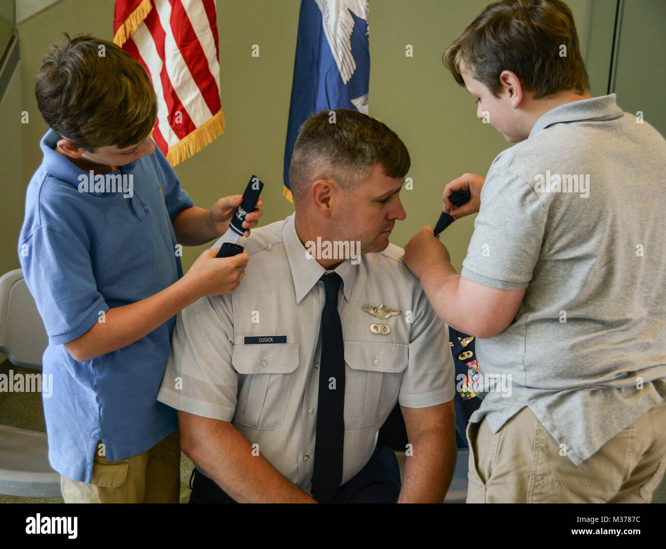 Louisiana National Guard's Lt. Col. William Cusick was promoted to the ...