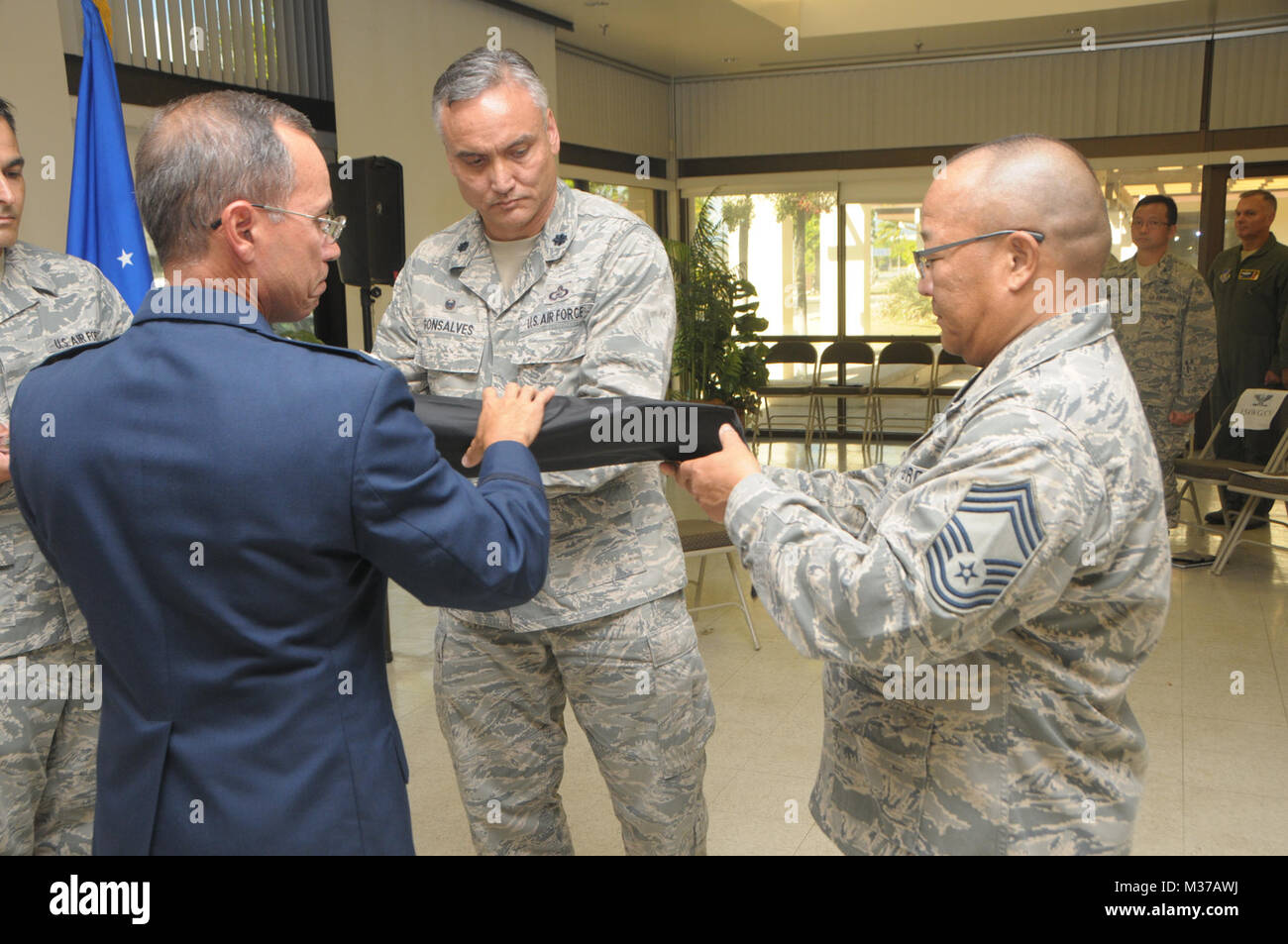 U.S. Air Force Col. Duke Ota, commander, 154th Mission Support group ...