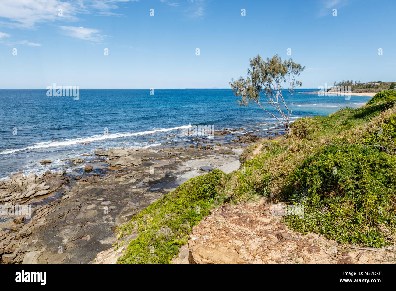 View of Shelley Beach, Sunshine Coast. Queensland, Australia Stock ...