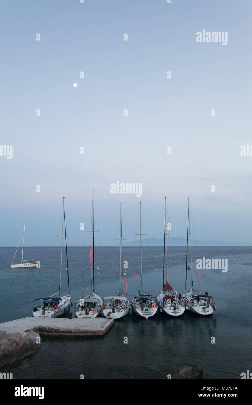 Small cyclades sail hi-res stock photography and images - Alamy