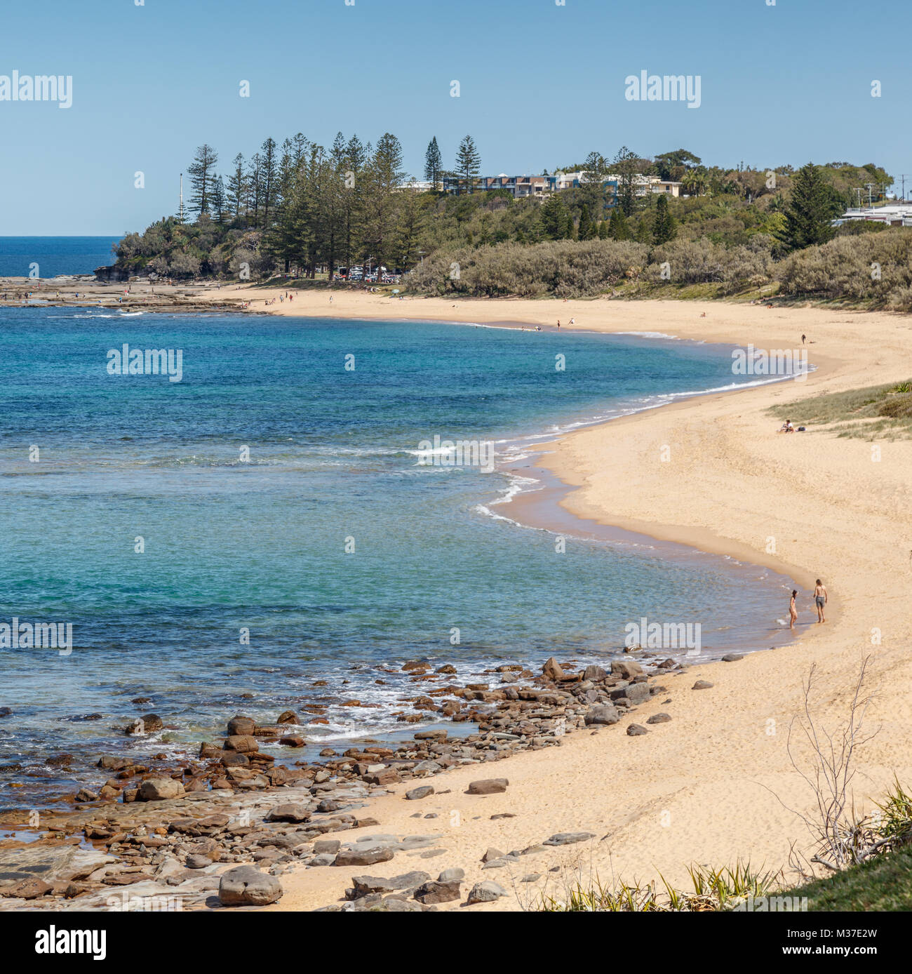 View of Shelley Beach, Sunshine Coast. Queensland, Australia Stock ...