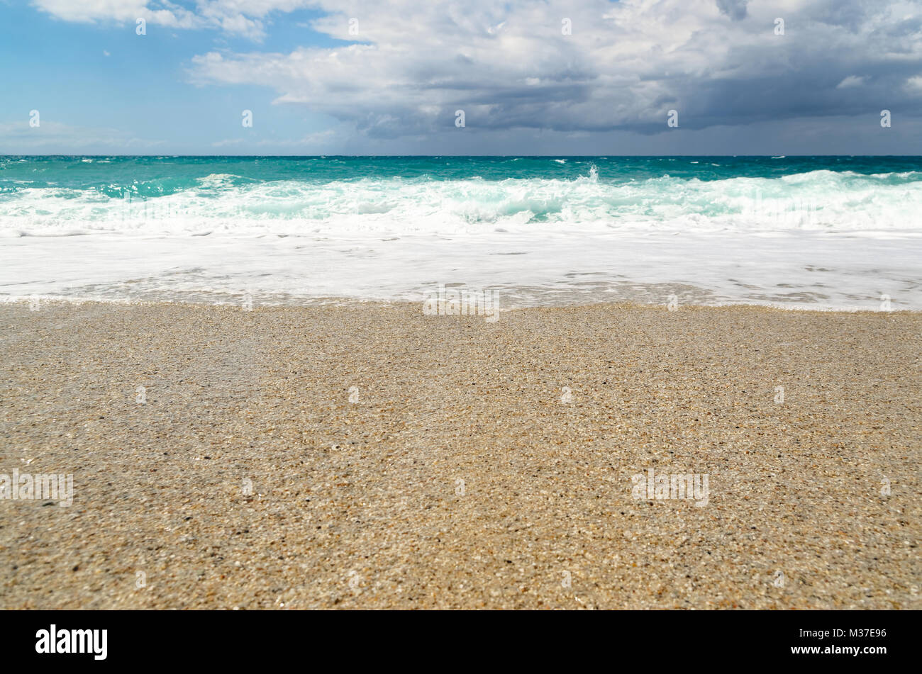 Turquoise water on the Riaci beach near Tropea, Italy Stock Photo - Alamy