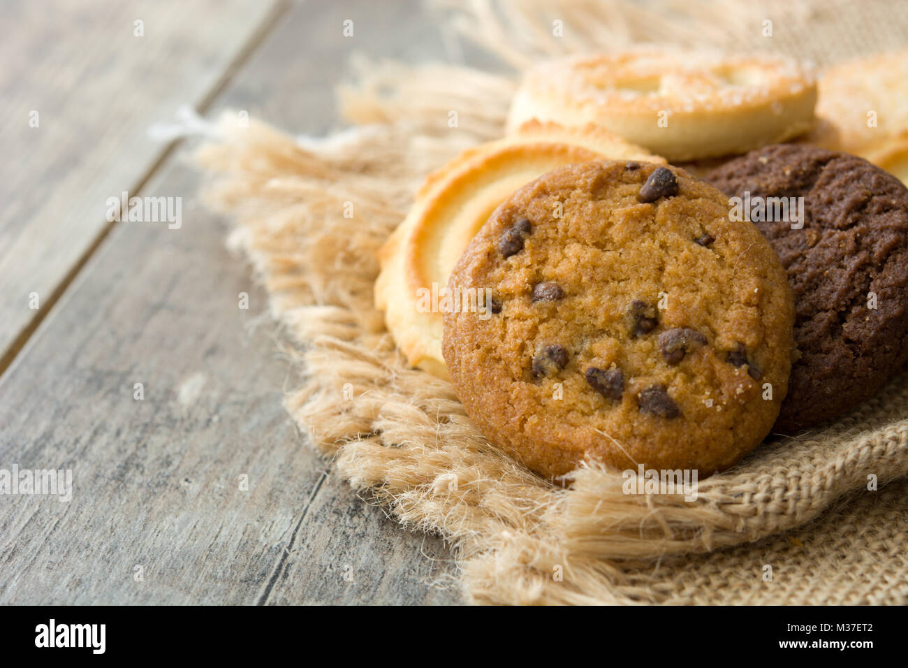 Assorted biscuits on table hi-res stock photography and images - Alamy