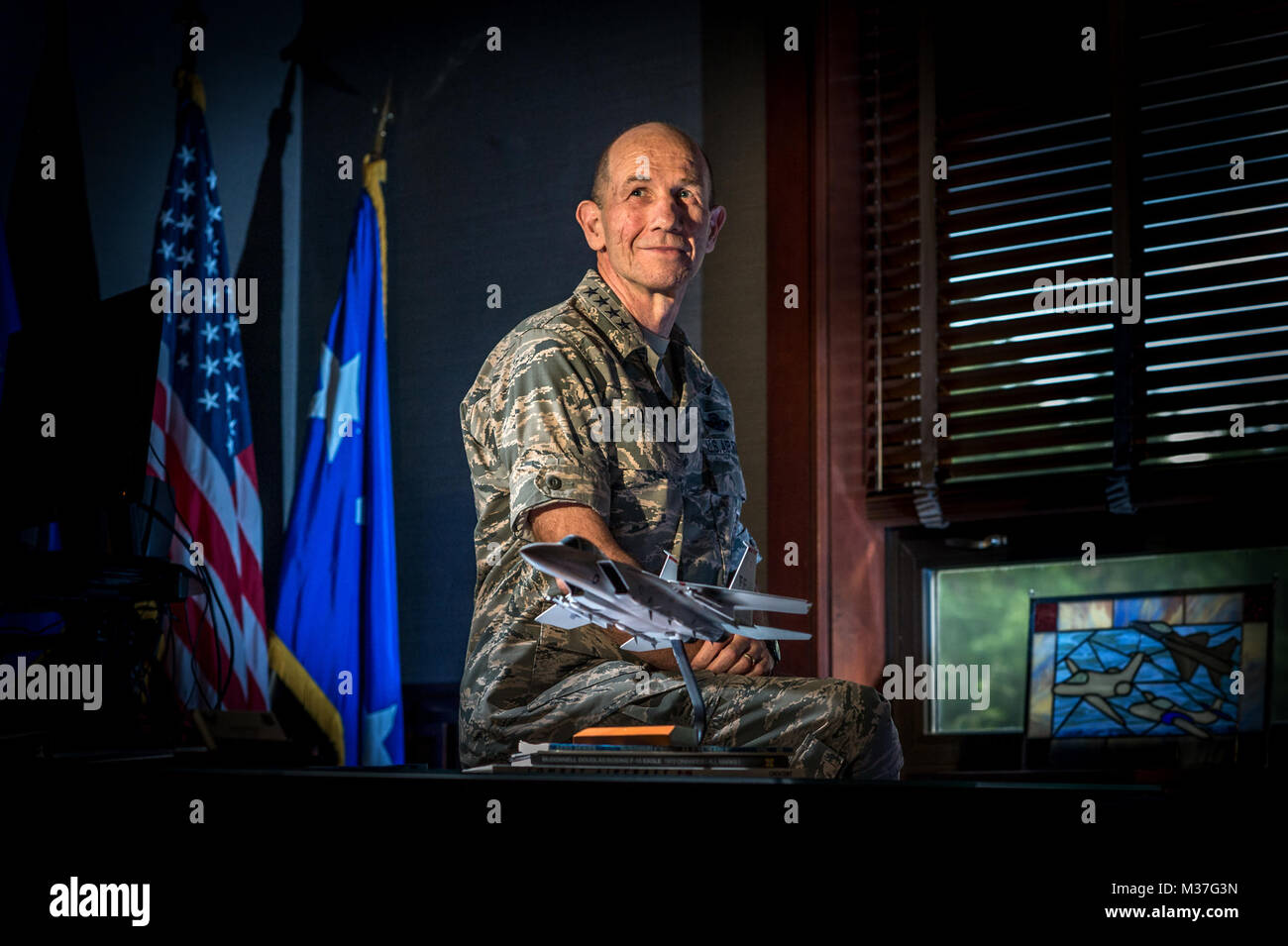 Gen. James M. "Mike" Holmes, Commander, Air Combat Command in his ...