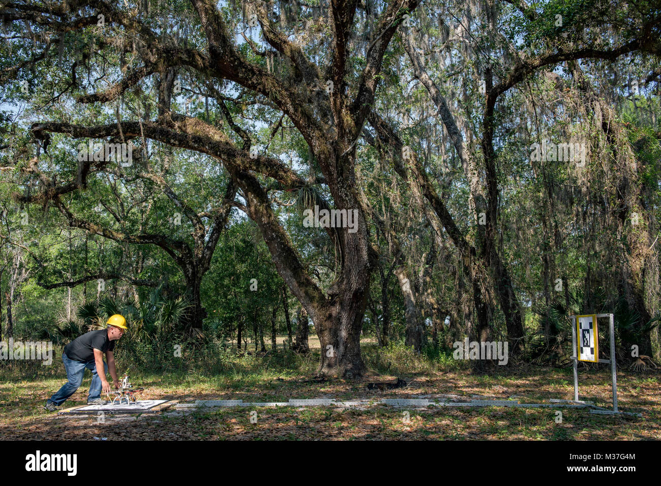 Steven Quintero of Aerovirnoment Incorporated prepares his fully ...