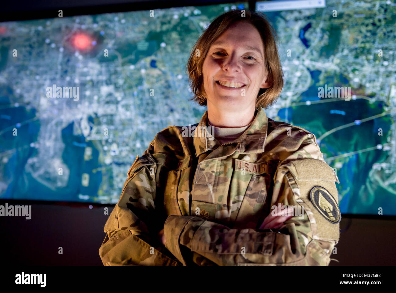 Maj. Jennifer Snow, a Donovan Group innovation officer with the U.S ...