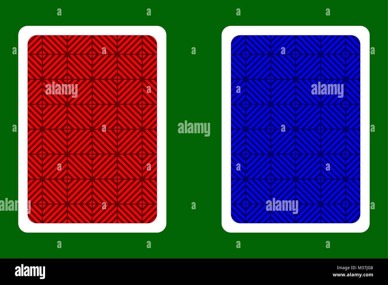 Playing Card Back Designs - square pattern, vector set Stock Vector ...