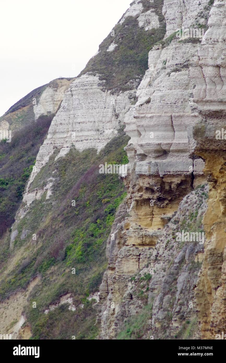 Hooken Cliff of Branscombe Beach, White Chalk Seacliff (Seaton ...