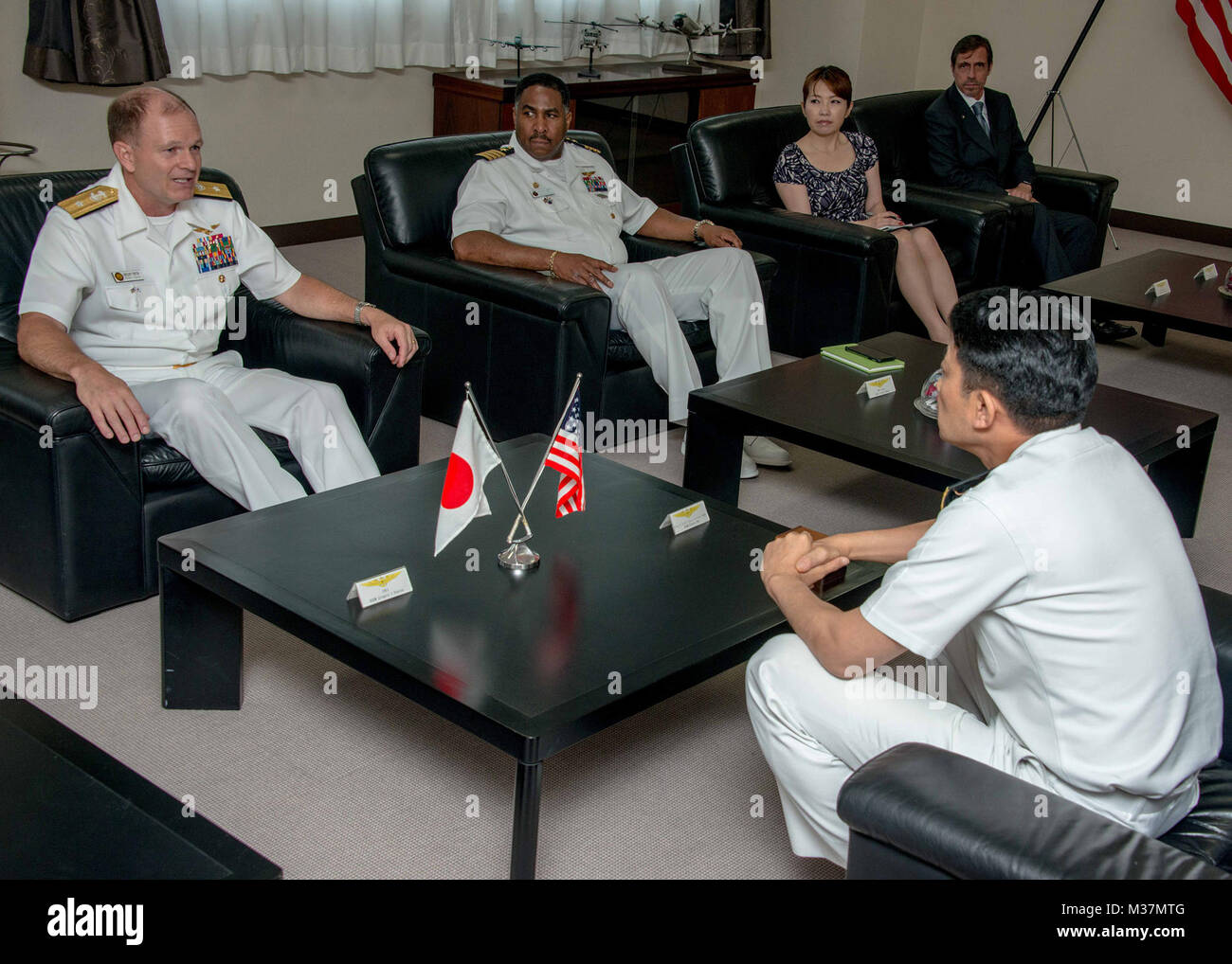 Navy region japan rear adm gregory fenton hi-res stock photography and ...