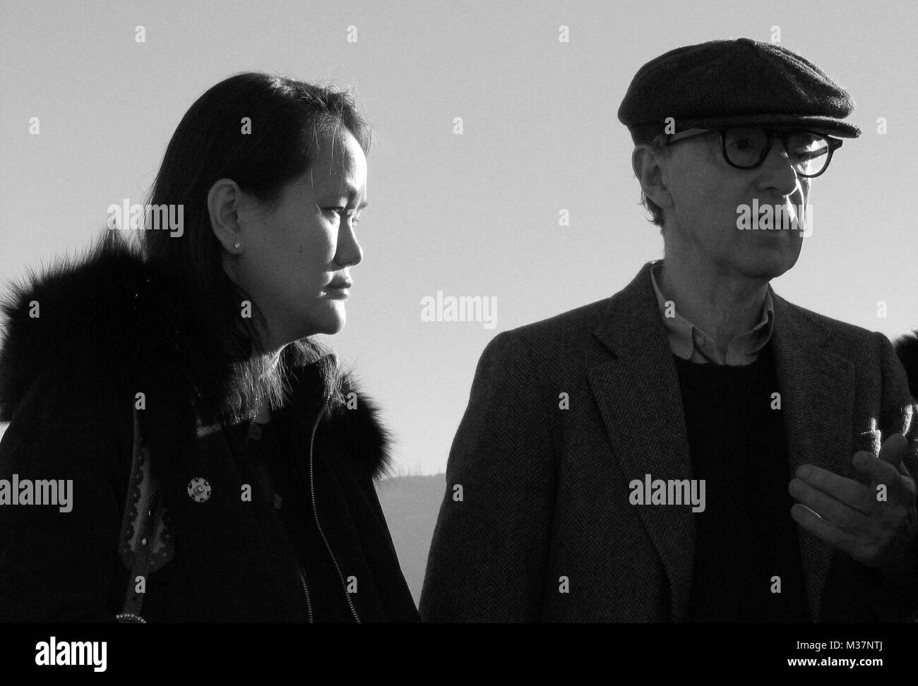 Woody Allen with wife Soon-Yi Previn, daughters Bechet and Manzie Allen ...