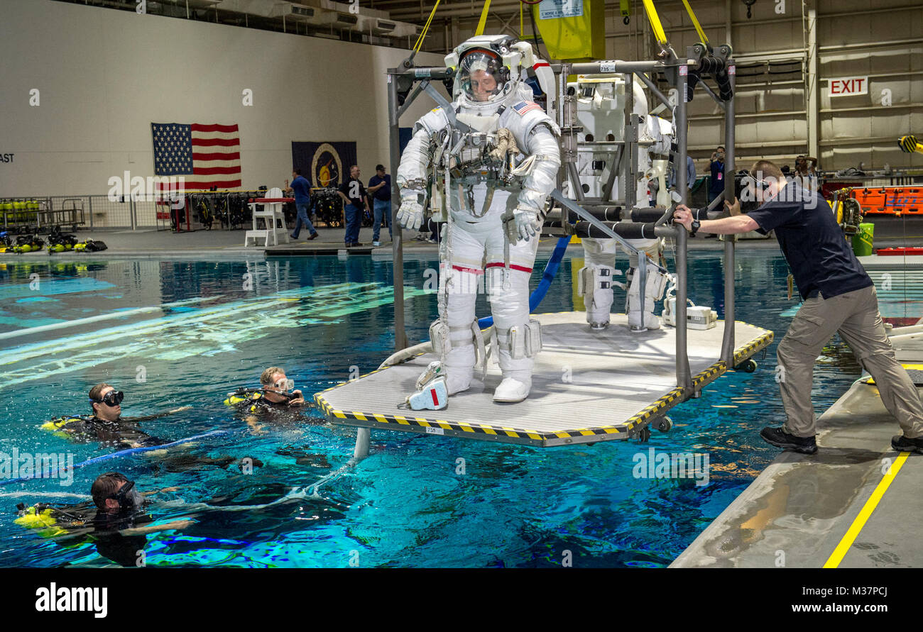 NASA astronauts USAF Col. Tyler N. "Nick" Hague and Jeanette Epps, are ...