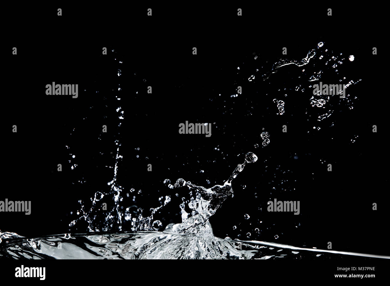 water splash on black Stock Photo - Alamy