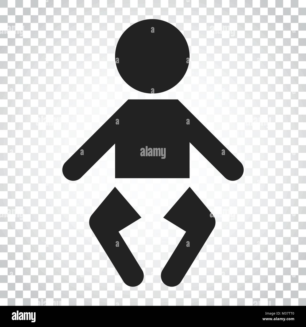 Baby vector icon. Child flat illustration. Business concept simple flat ...