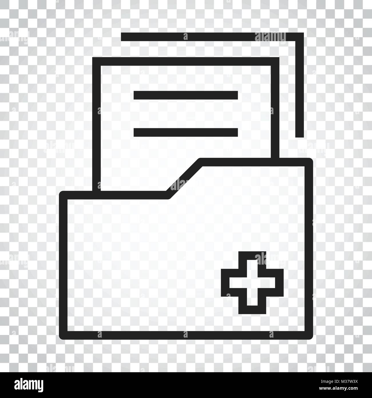 Document flat vector icon. Archive data file symbol logo illustration ...