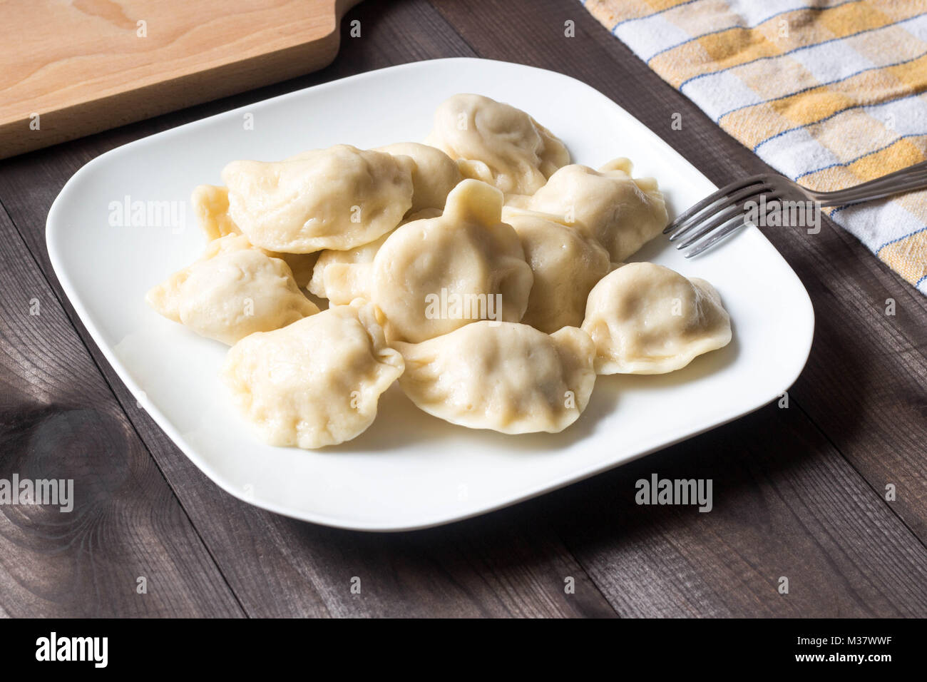 traditional polish dumplings, pierogi ruskie Stock Photo - Alamy