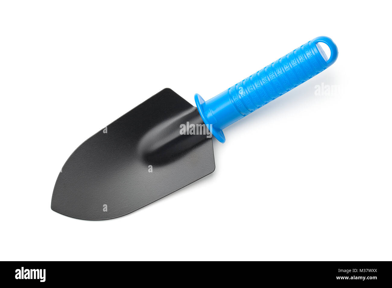 Garden shovel isolated on white background. Top view Stock Photo - Alamy