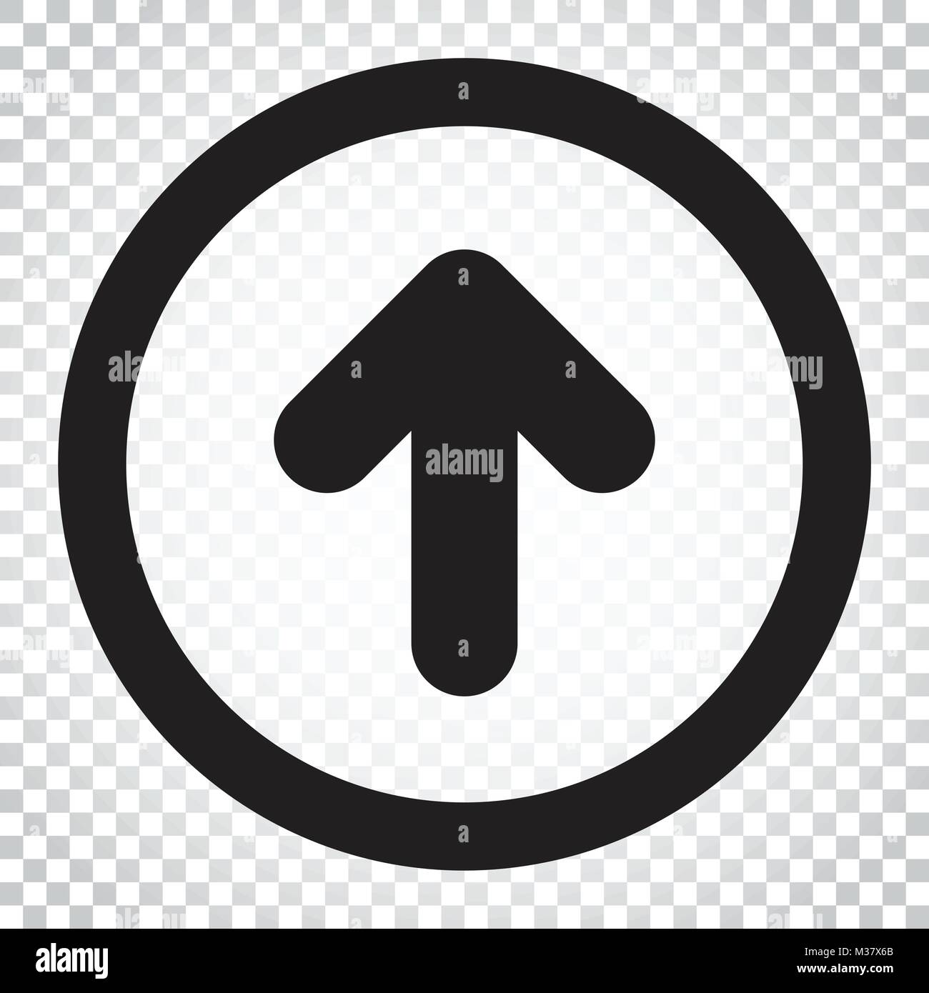 Arrow up vector icon. Forward arrow sign illustration. Business concept ...