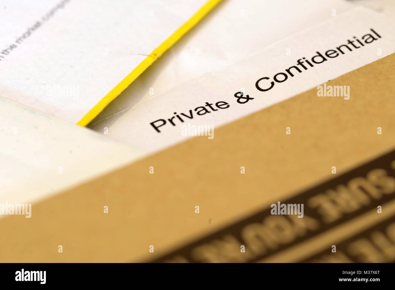 Private and confidential envelopes hi-res stock photography and images ...
