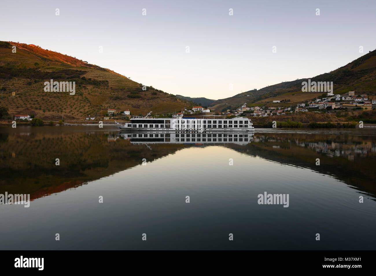 Douro Spirit cruise ship navigating the Douro river, Portugal, Europe ...