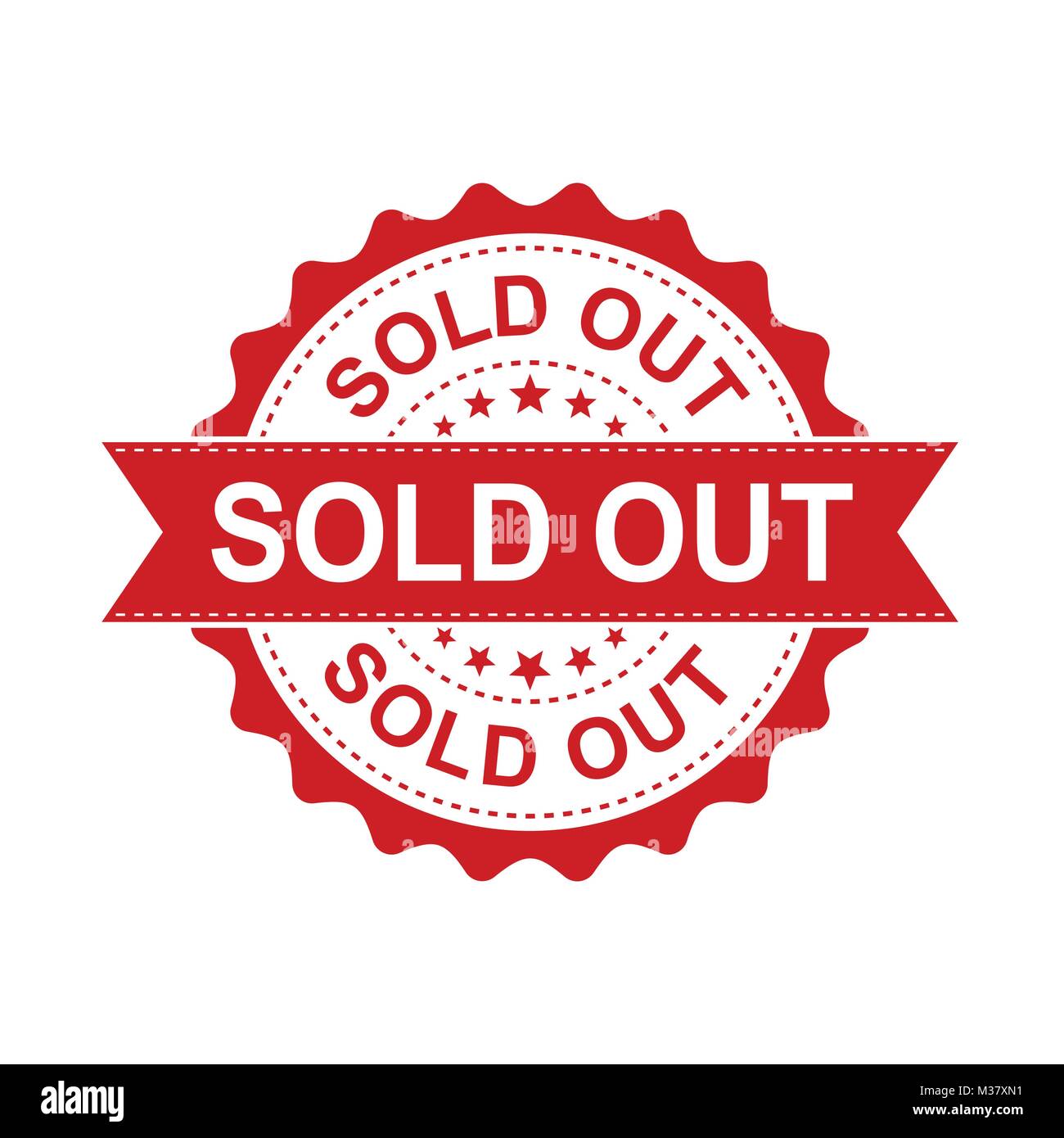 Sold out grunge rubber stamp. Vector illustration on white background ...