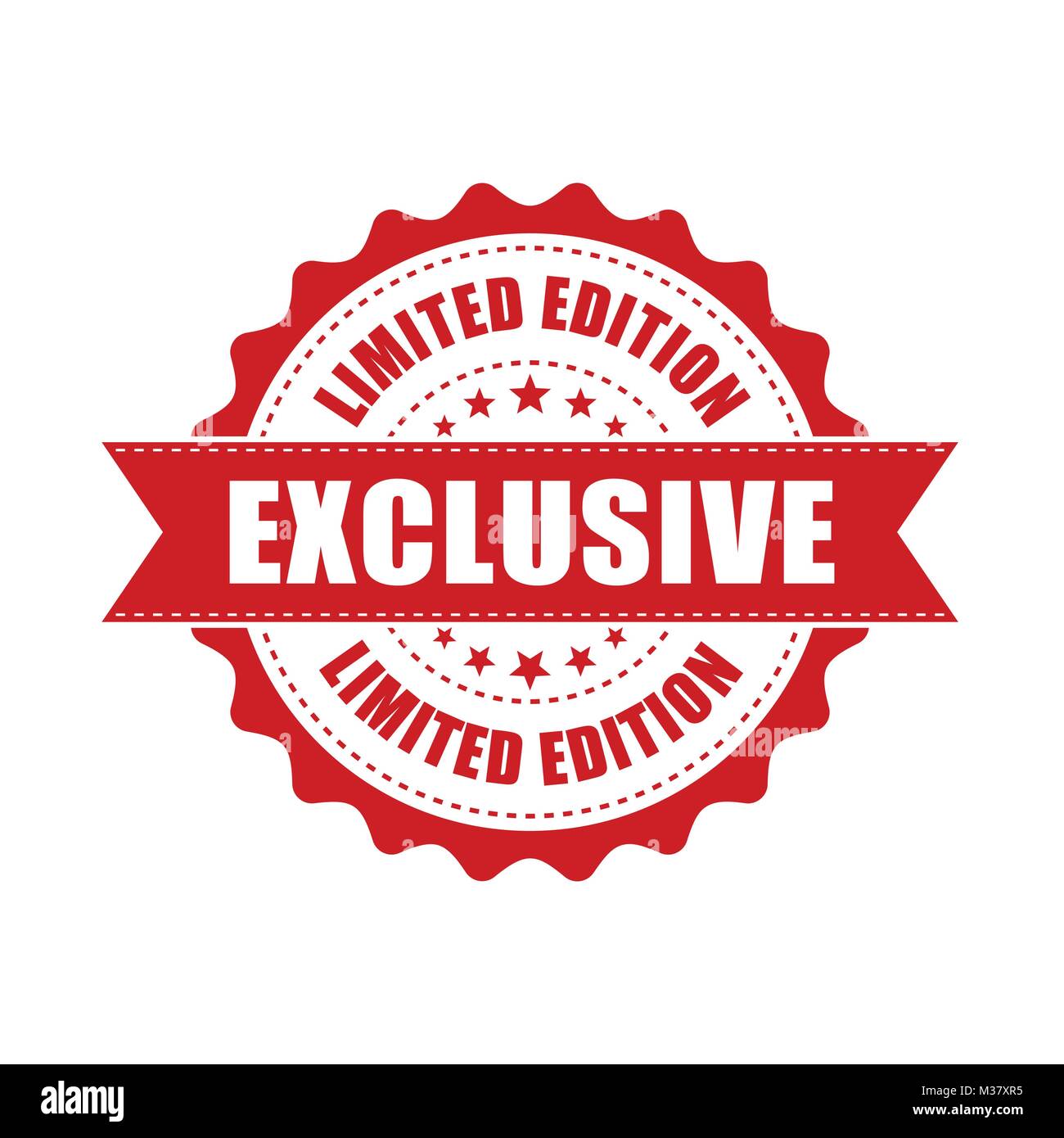 Exclusive grunge rubber stamp. Vector illustration on white background ...