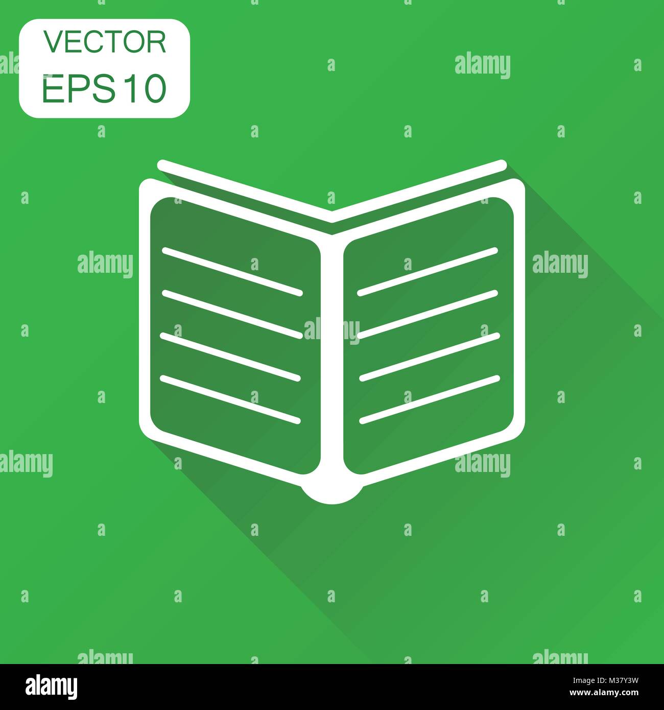 Open book icon. Business concept study book pictogram. Vector ...