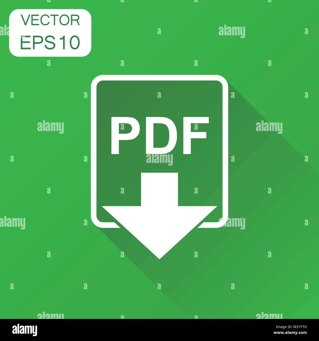 Pdf format download icon. Business concept pdf pictogram. Vector ...