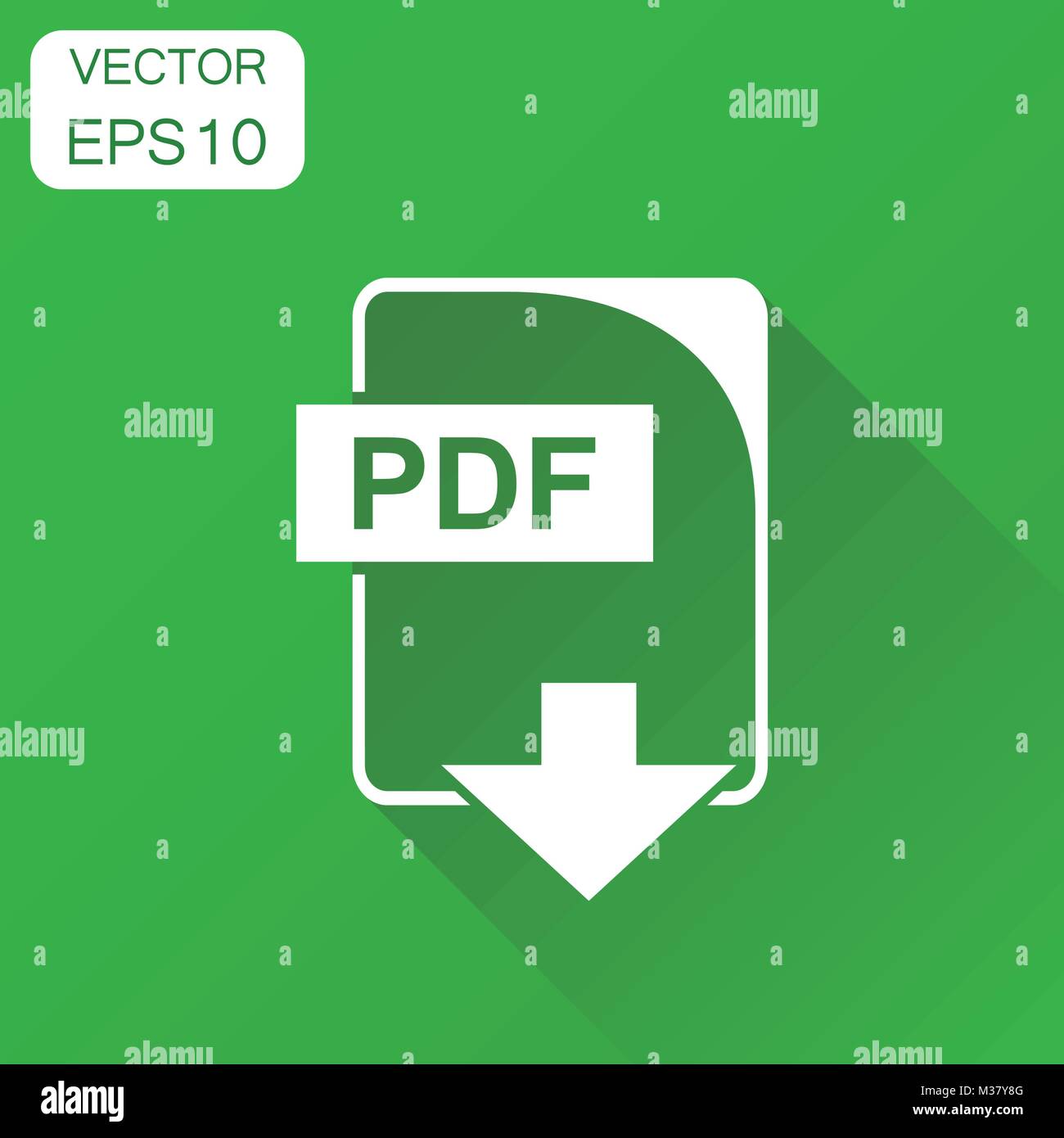 Pdf format download icon. Business concept pdf pictogram. Vector ...