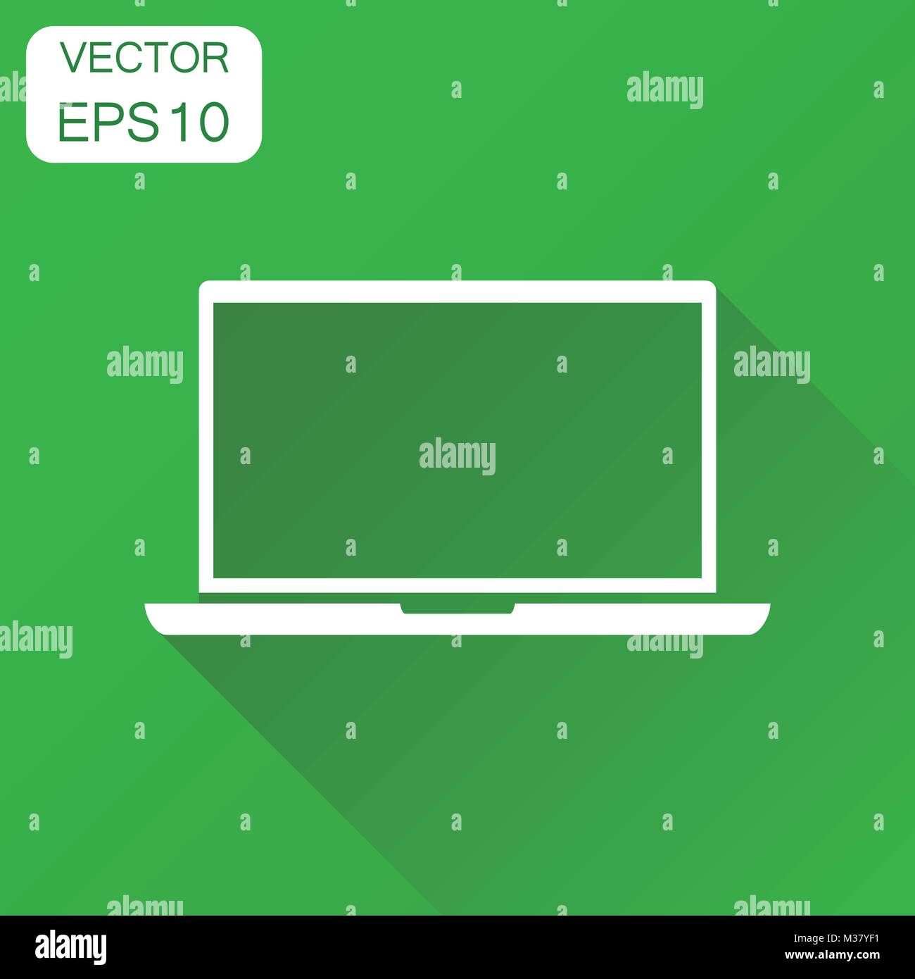 Laptop computer icon. Business concept notebook pictogram. Vector ...