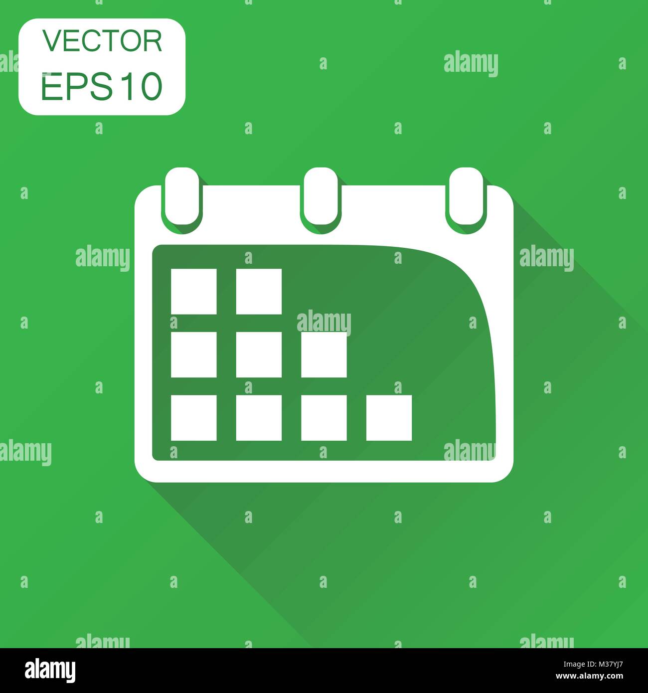 Calendar agenda icon. Business concept calendar date pictogram. Vector ...