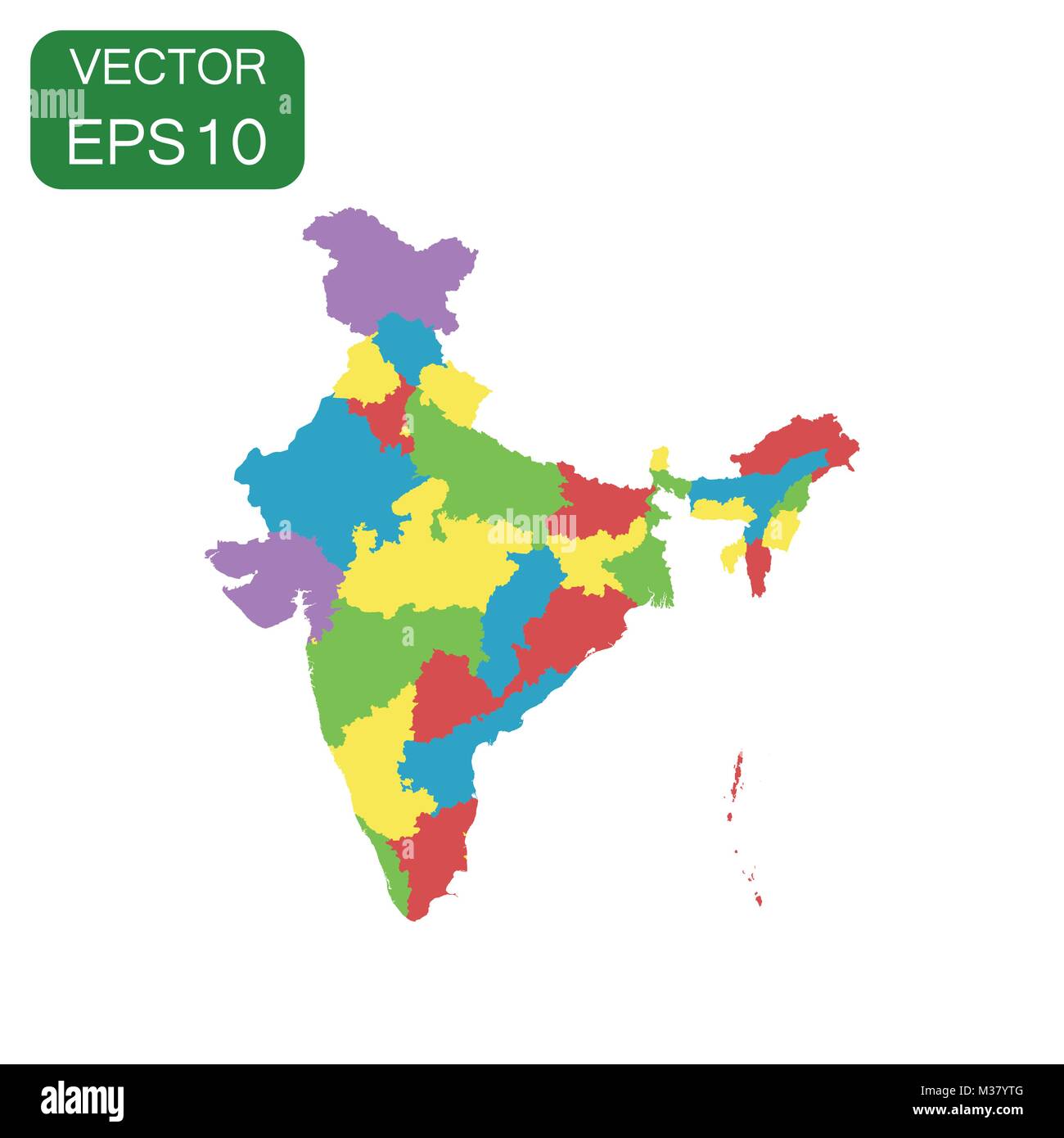 India map icon. Business cartography concept India pictogram. Vector ...