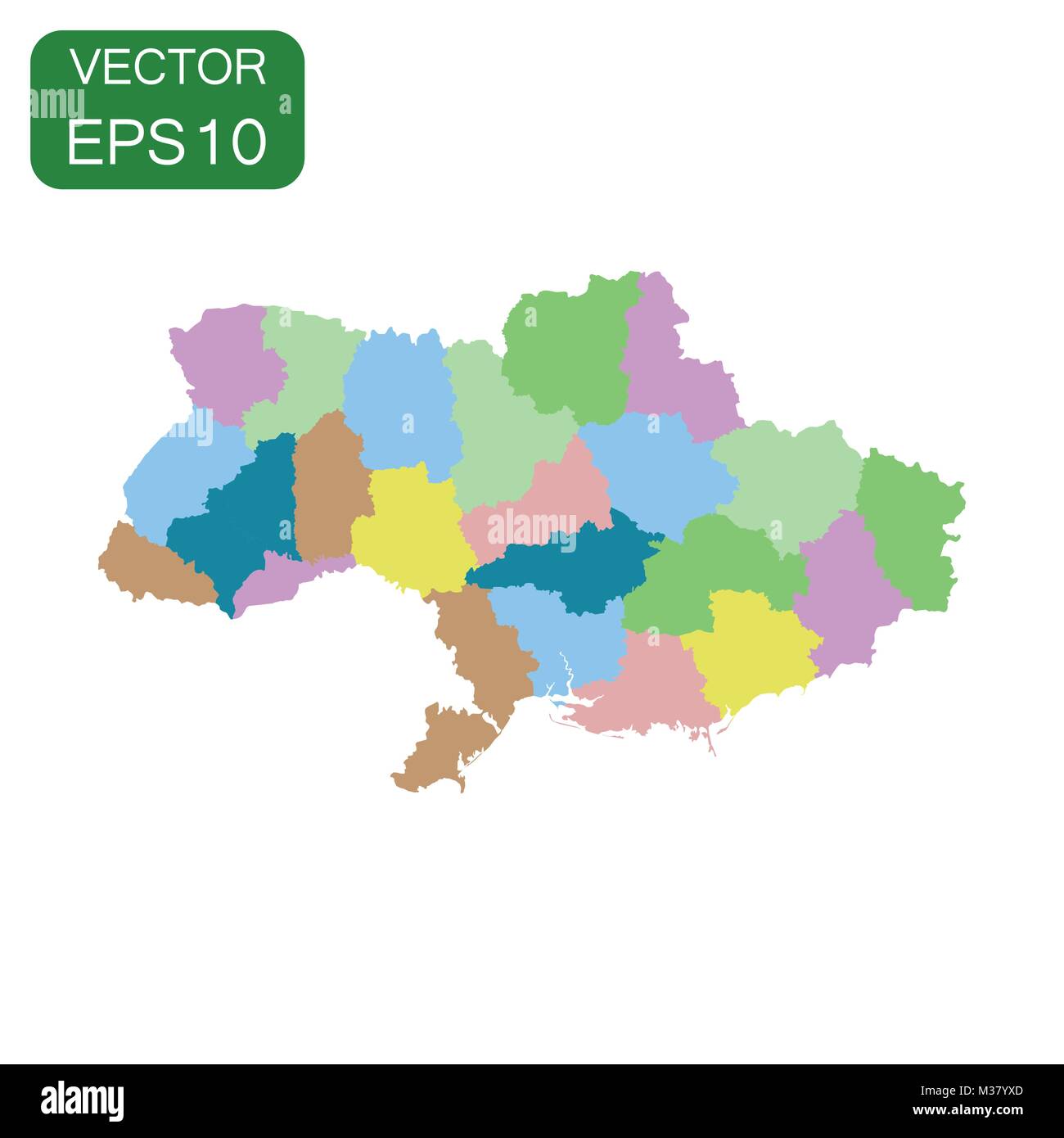 Ukraine map icon. Business cartography concept Ukraine pictogram ...