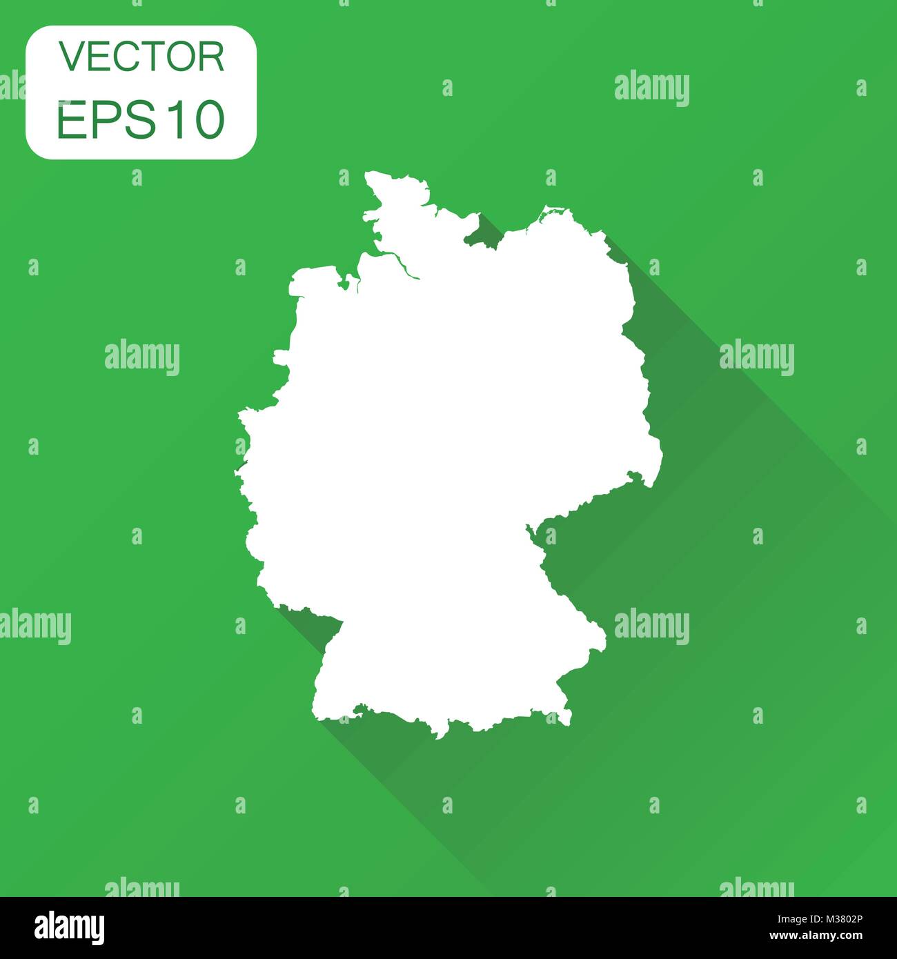 Germany map icon. Business cartography concept outline Germany ...