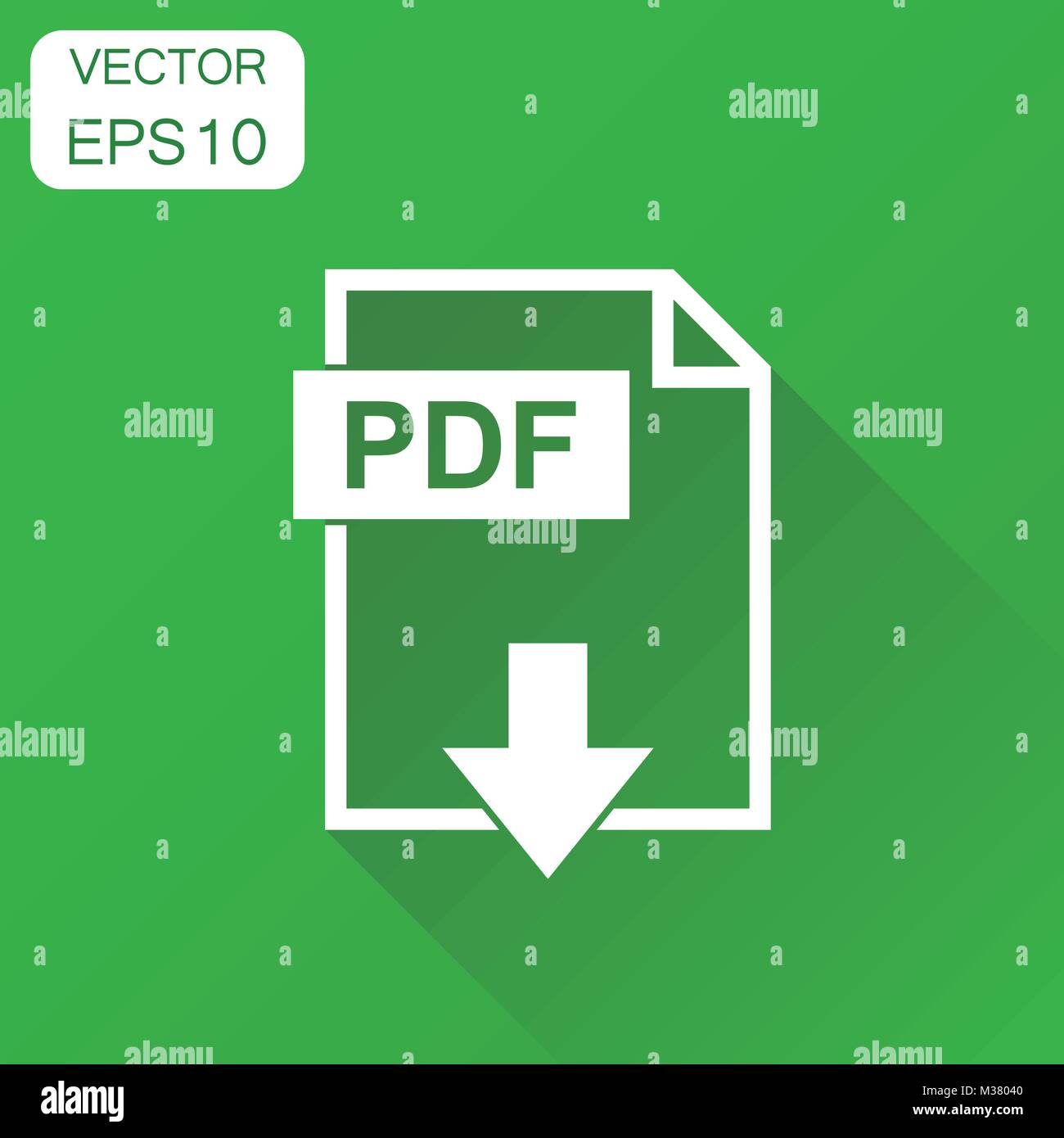 PDF icon. Business concept pdf format pictogram. Vector illustration on ...