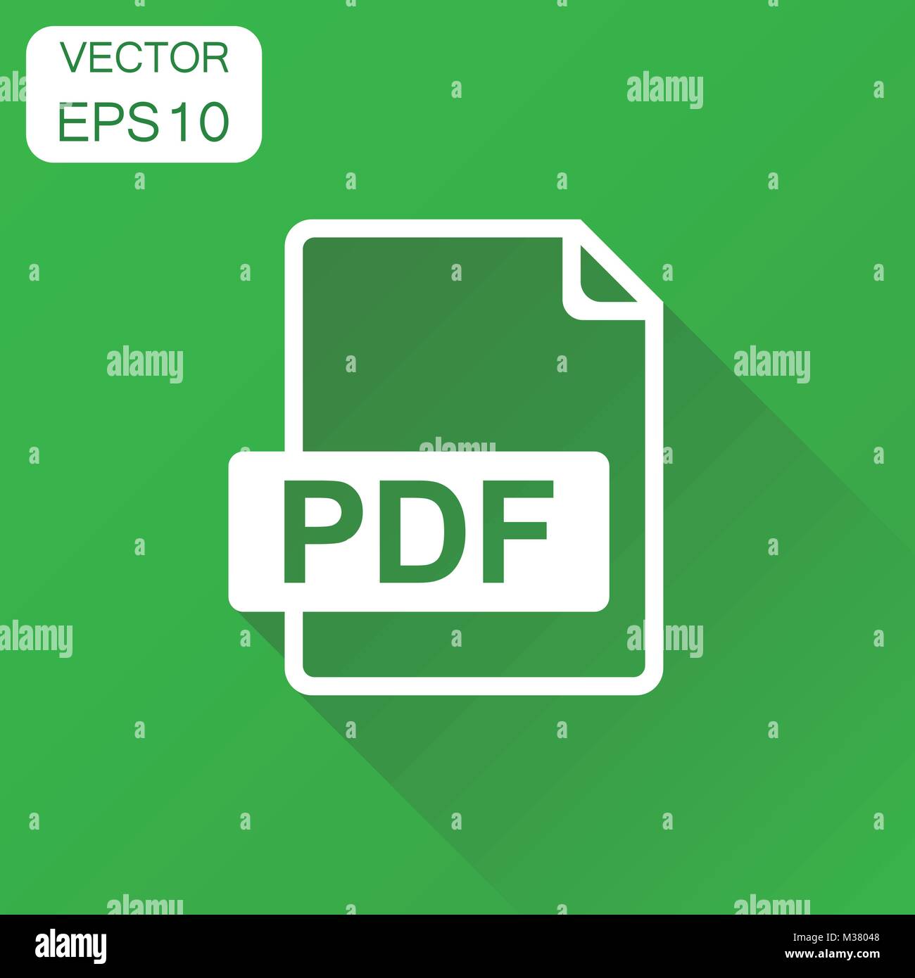 PDF icon. Business concept pdf format pictogram. Vector illustration on ...