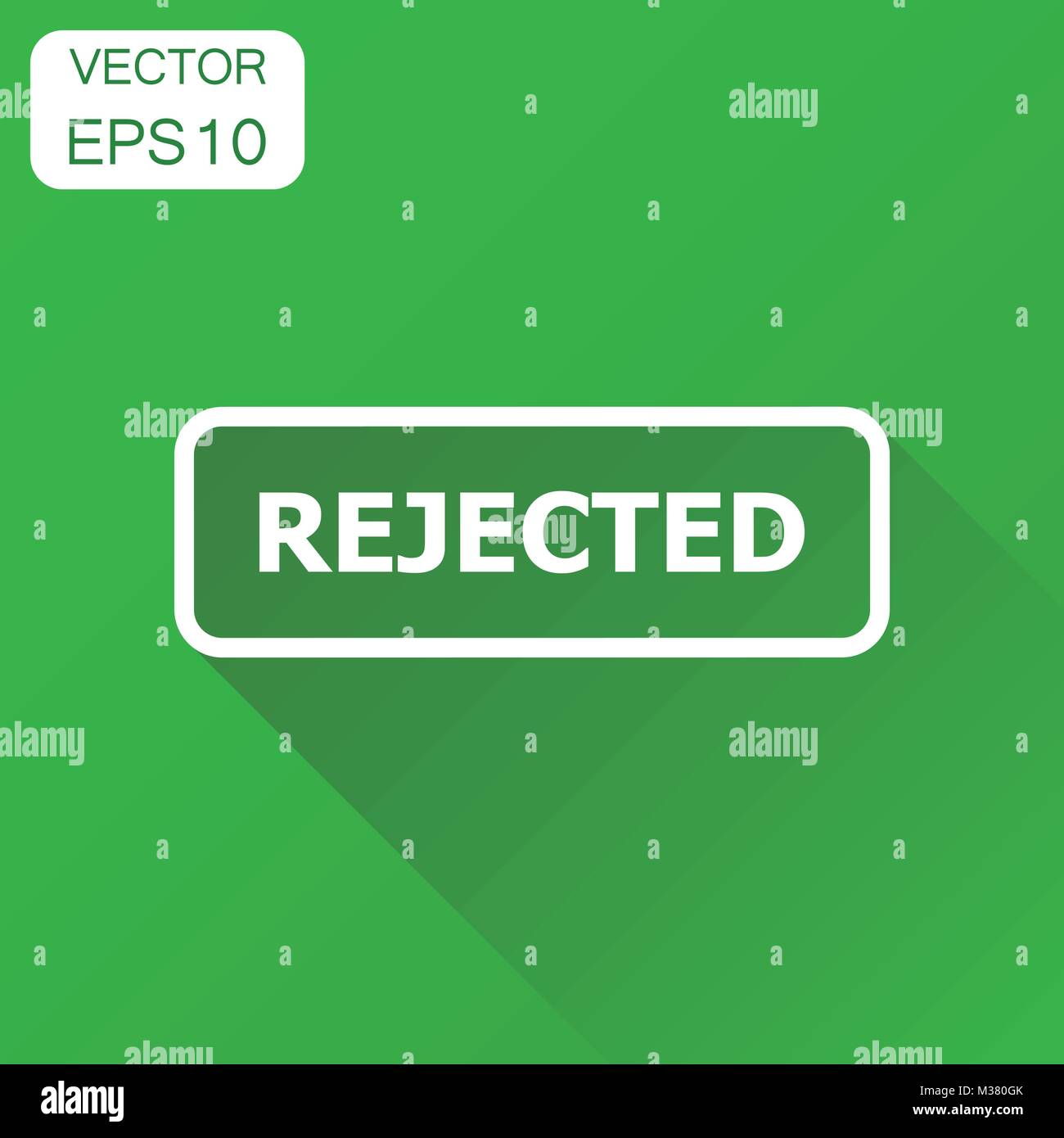 Rejected seal stamp icon. Business concept rejected pictogram. Vector ...
