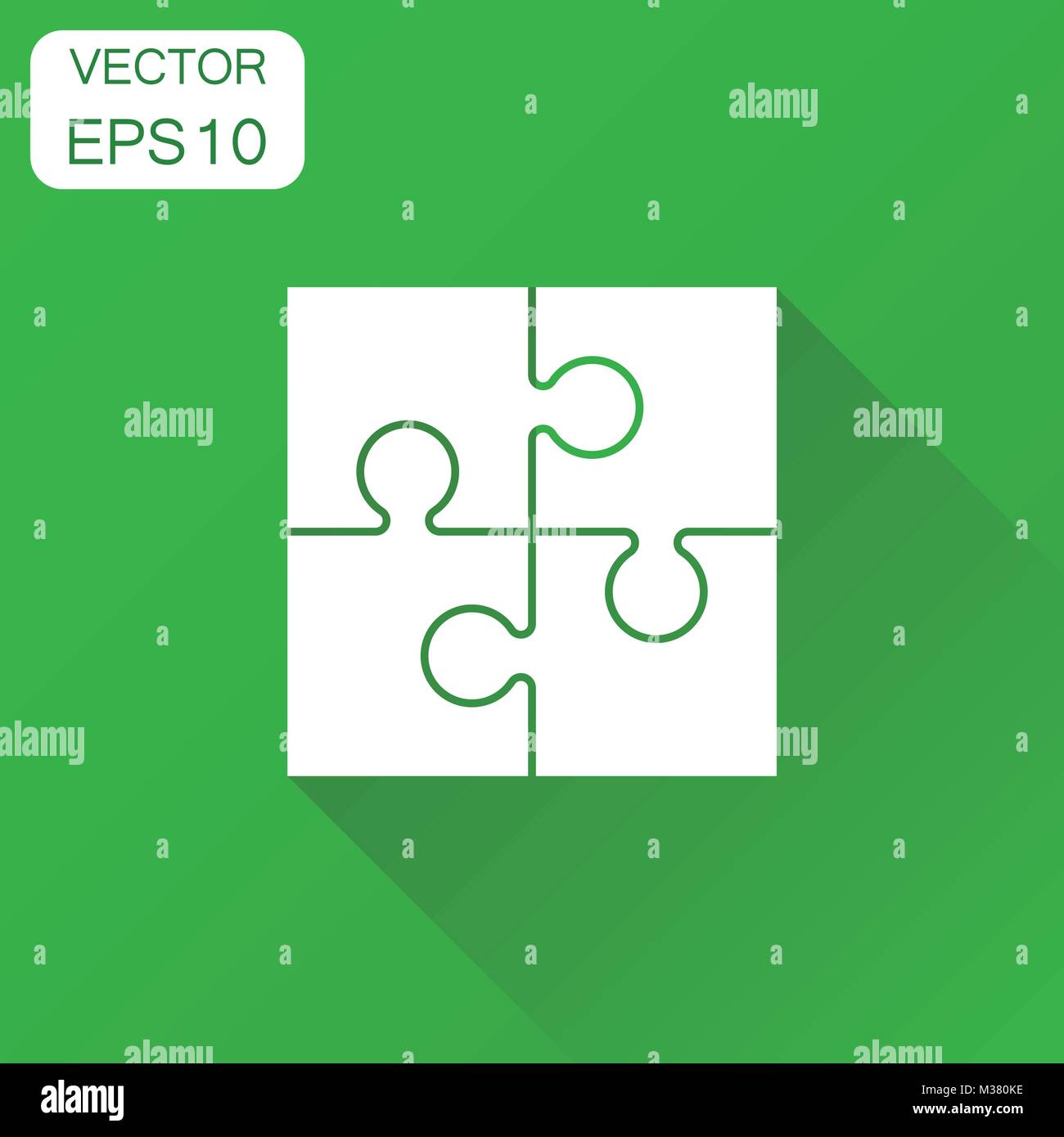 Puzzle game jigsaw icon. Business concept puzzle pictogram. Vector ...