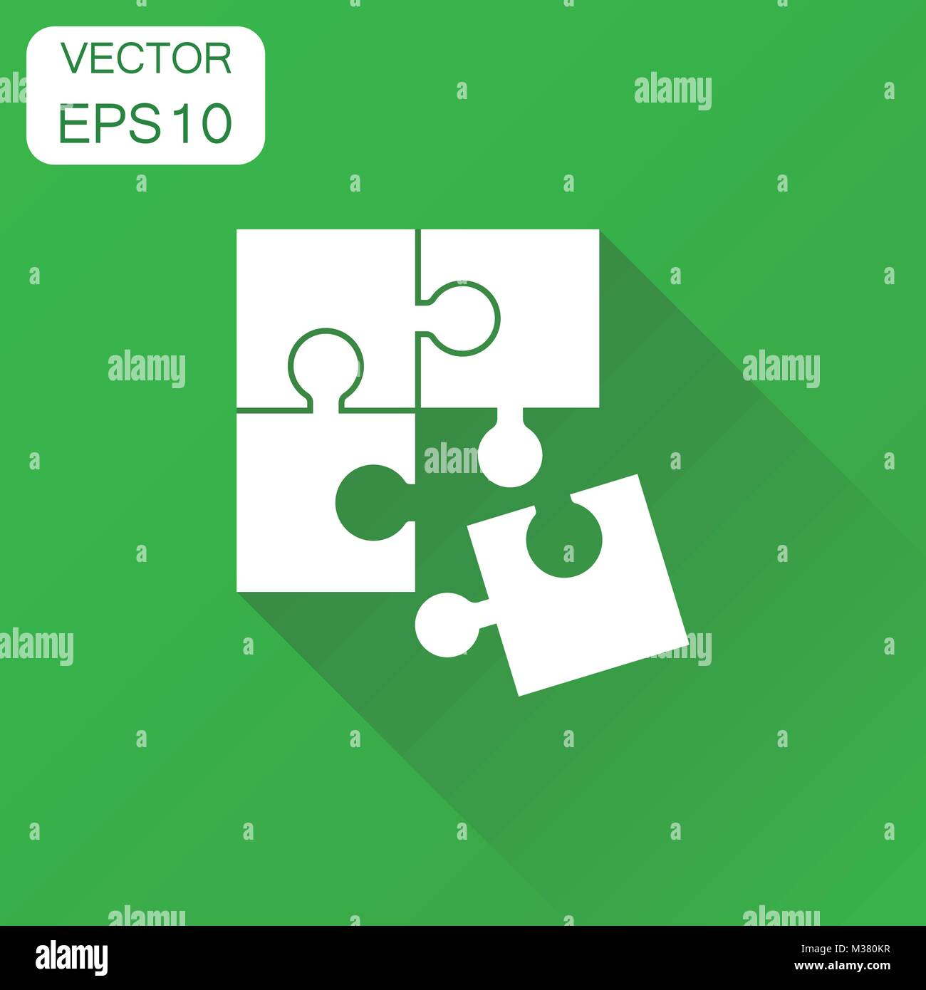 Puzzle game jigsaw icon. Business concept puzzle pictogram. Vector ...